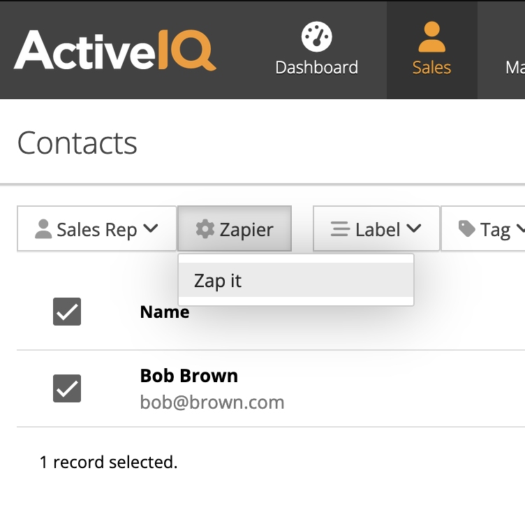 Zapier Set Up Guide – ActiveIQ Help Center